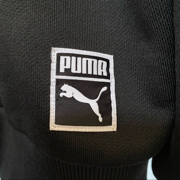 Puma | Jackets & Coats | Puma Mens Black White Zipper Zip Up Icon T7 ...